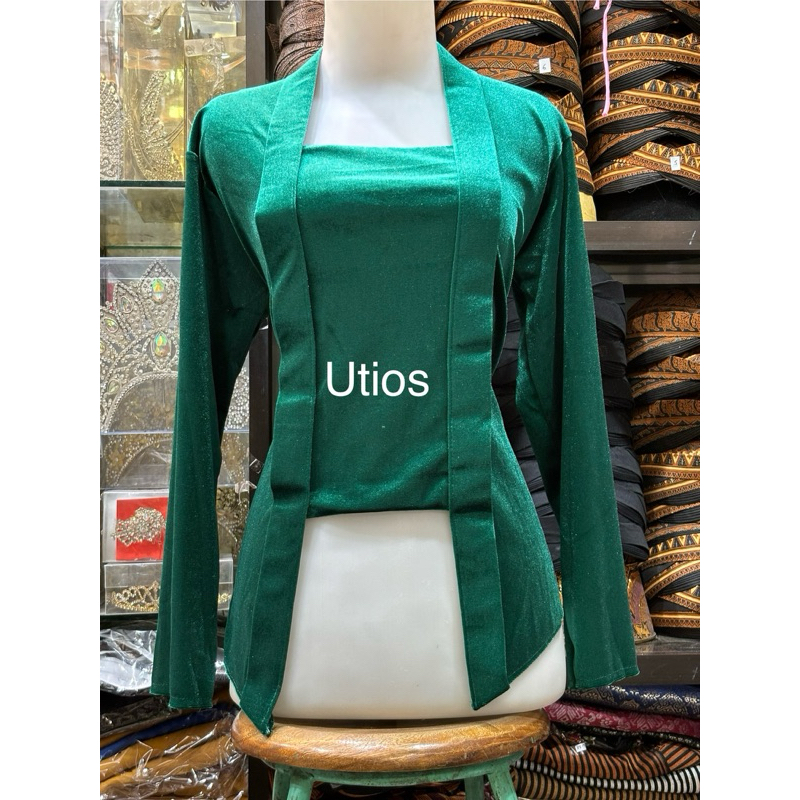 Jual KEBAYA BLUDRU KUTUBARU HIJAU BOTOL | Shopee Indonesia