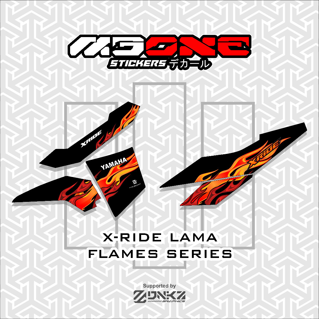 Jual Stiker X Ride Lama Decal Striping X Ride Old Premium Racing Motif ...