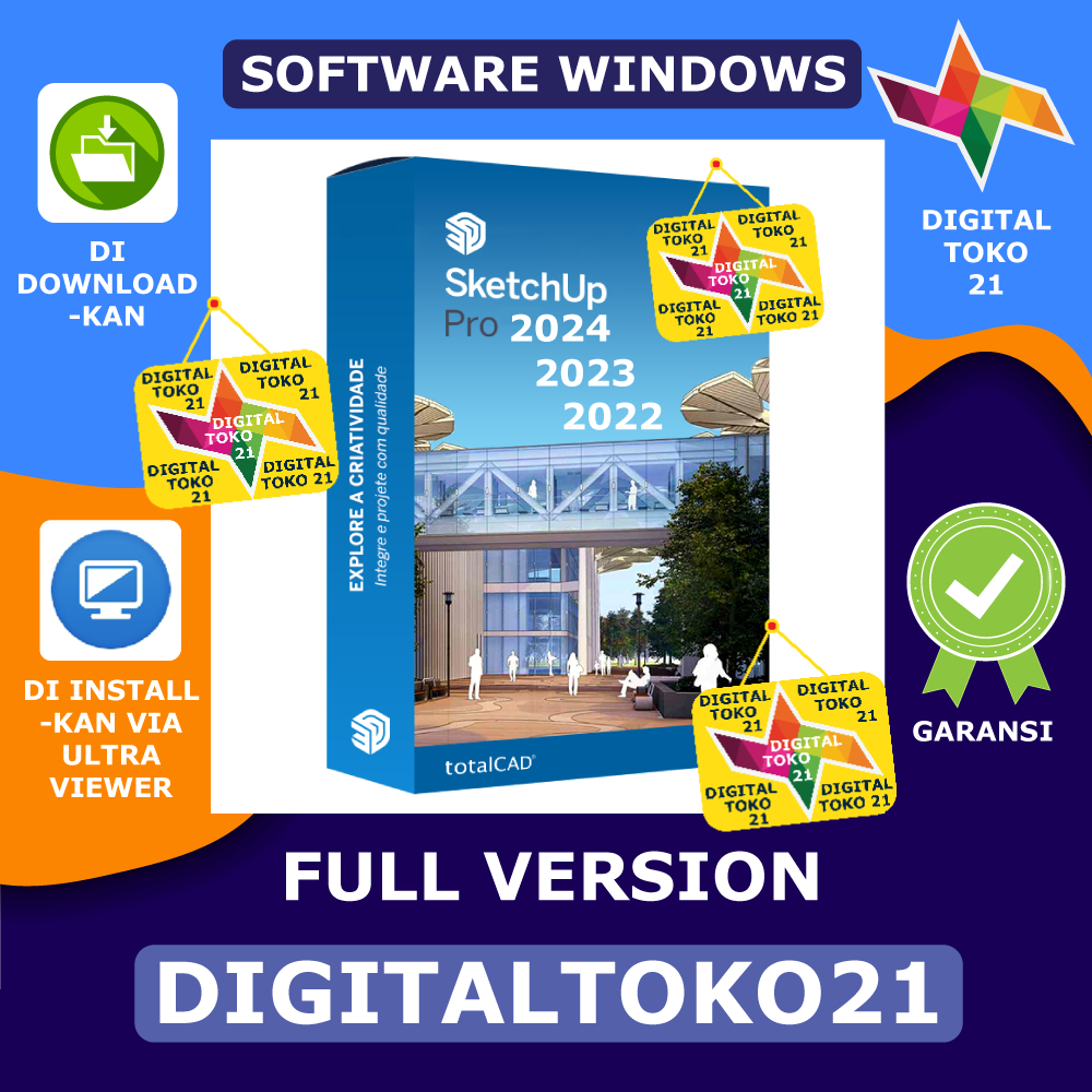 Jual [Diinstallkan] SketchUp Pro 2024 2023 2022 2021 Full Version ...