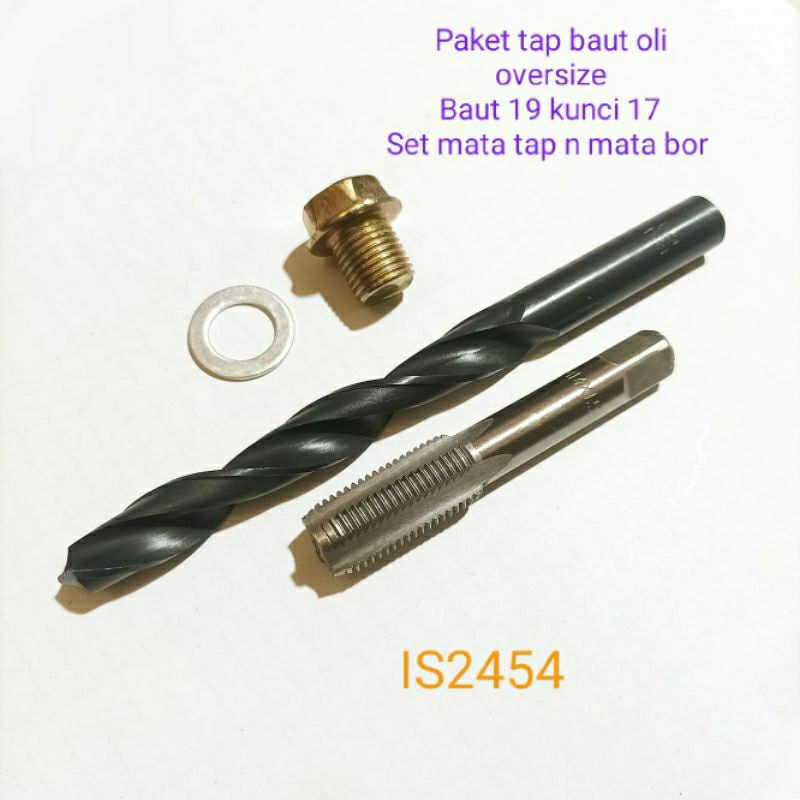 Jual paket reparasi baut oli slek dol paket tap baut oli oversize baut ...