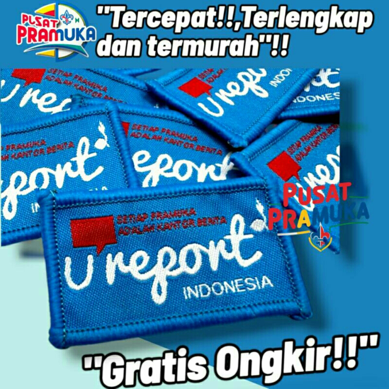 Jual Tiska u report pramuka ukuran 5x7cm bordir | Shopee Indonesia