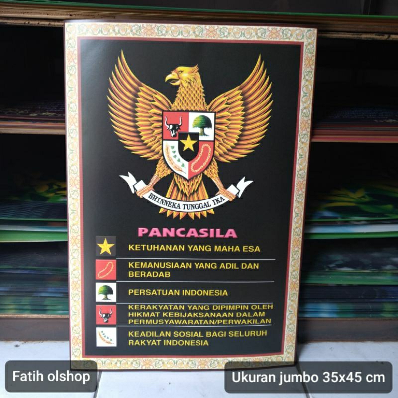 Jual POSTER GARUDA PANCASILA UKURAN JUMBO 35X45 CM | Shopee Indonesia