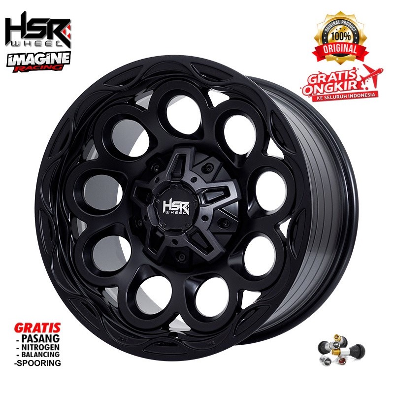 Jual VELG MOBIL SEMI OFFROAD HSR BAJO R17 6X139,7 PAJERO FORTUNER TRITON HARDTOP RANGER HILUX ...