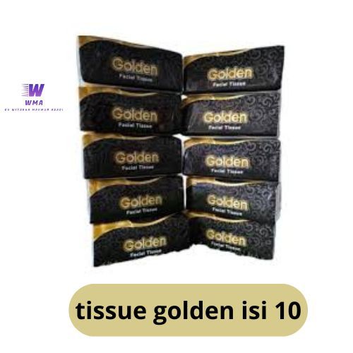 Jual Tisu isi 10pack tissue golden 360helai 2ply -Tissue Golden halus ...