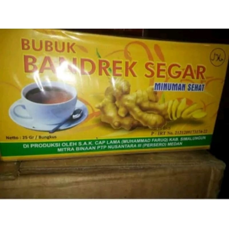 Jual Bubuk Bandrek Segar S.A.K 1 Kotak Isi 15 Sachets @25 gr | Shopee ...