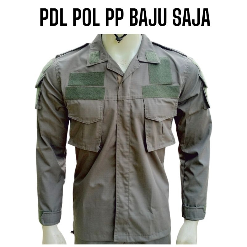 Jual Seragam Pdl pol pp Model Tactikal Polos baju saja | Shopee Indonesia
