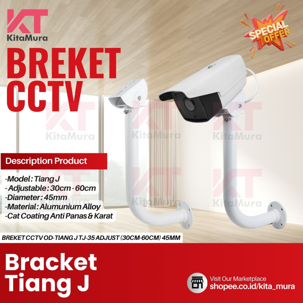 Jual Adjustable Bracket Dinding J CCTV Camera Outdoor | Shopee Indonesia