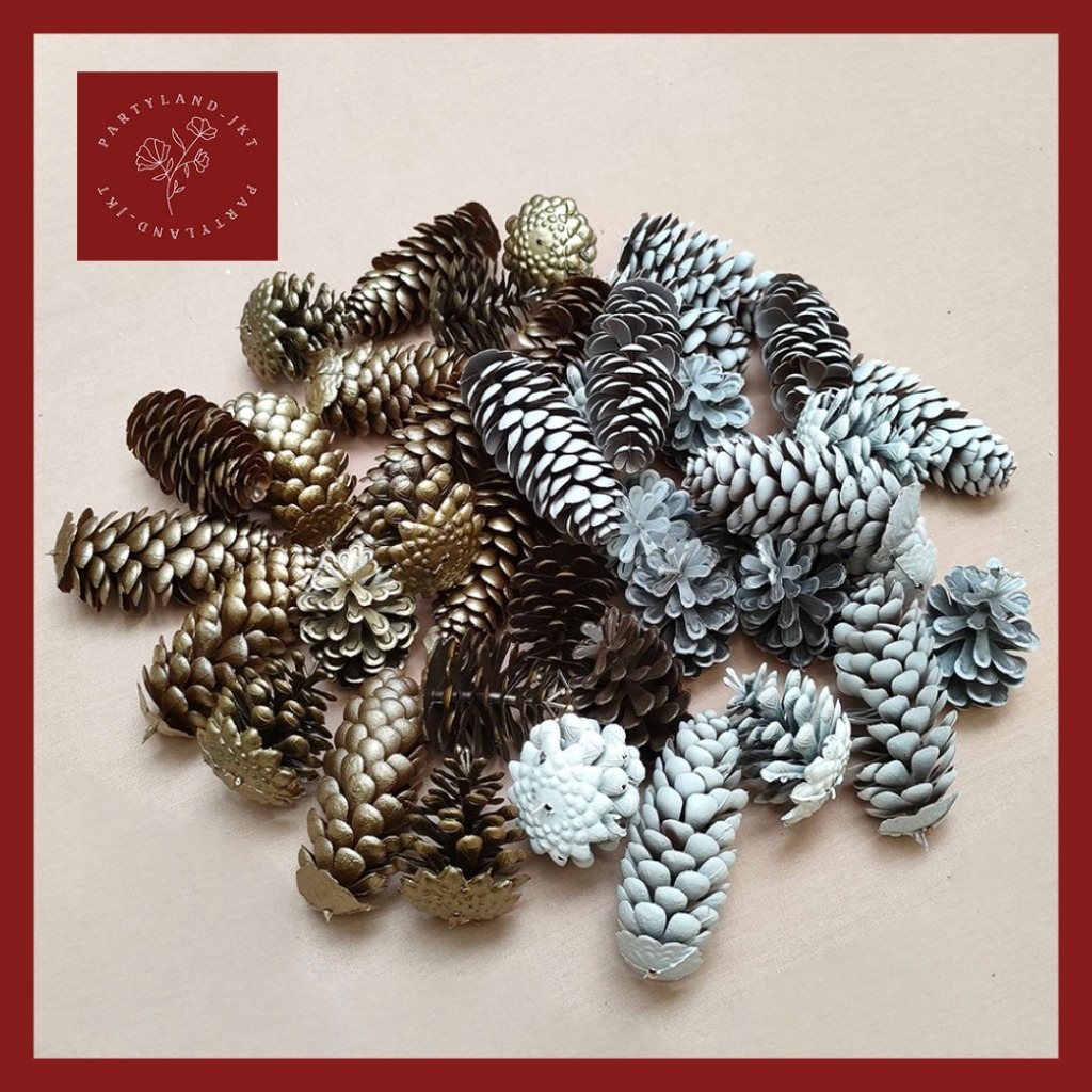 Jual Artifical Pincone Bunga Pinus Natal Pine Dekorasi Natal Aksesoris ...