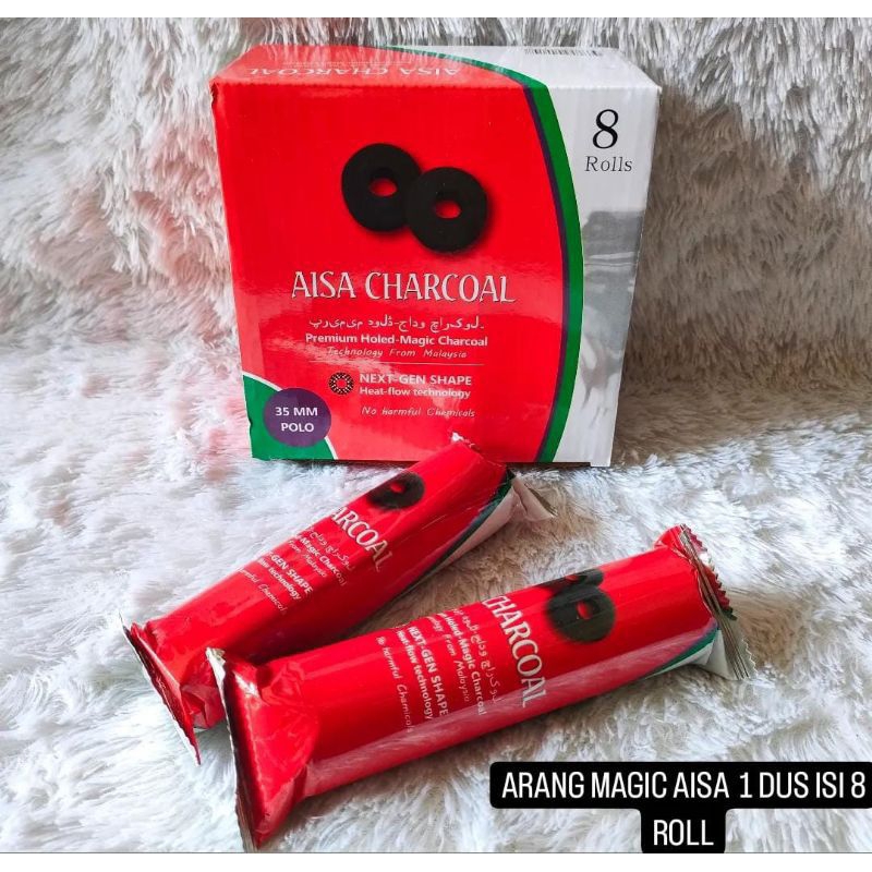 Jual arang magic Aisa Charcoal arang bricket Hitam untuk bakaran dupa ...