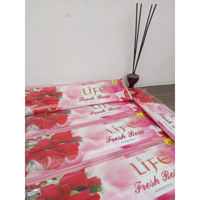 Jual Dupa Hio Stick India FRESH ROSE isi 35batang pengharum ruangan ...