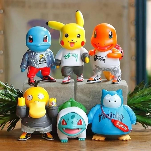 Jual Pokemon Action Figures Mainan Pokemon Deformed Pikachu Doll ...