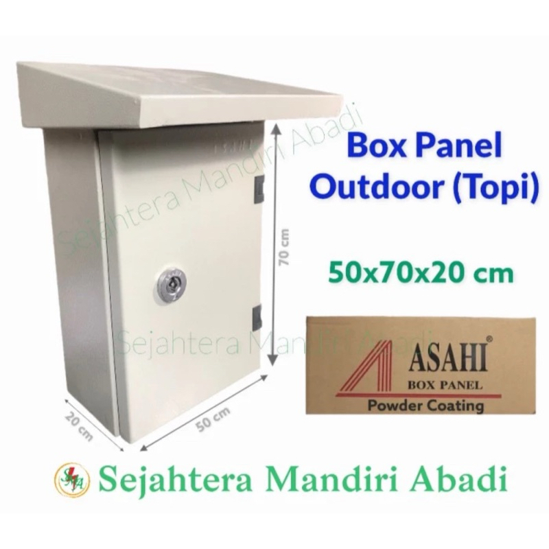 Jual Box Panel 50x70x20 Outdoor Asahi Topi Powder Coating | Shopee ...