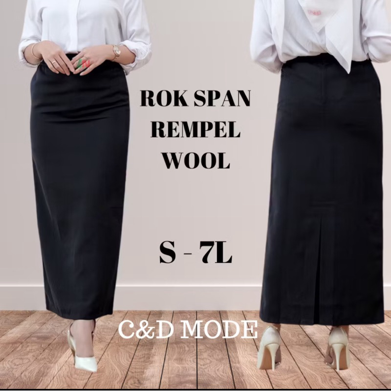 Jual KHILMY- Rok Span Panjang Rok Kerja wanita Formal | Shopee Indonesia