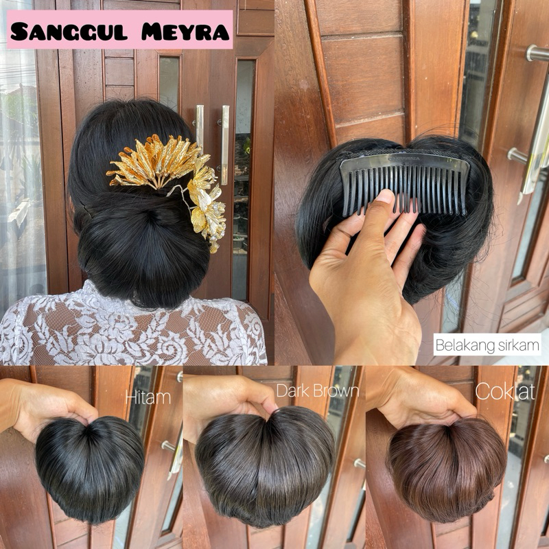 Jual sanggul meyra / sanggul sirkam / sanggul modern / sanggul modif ...