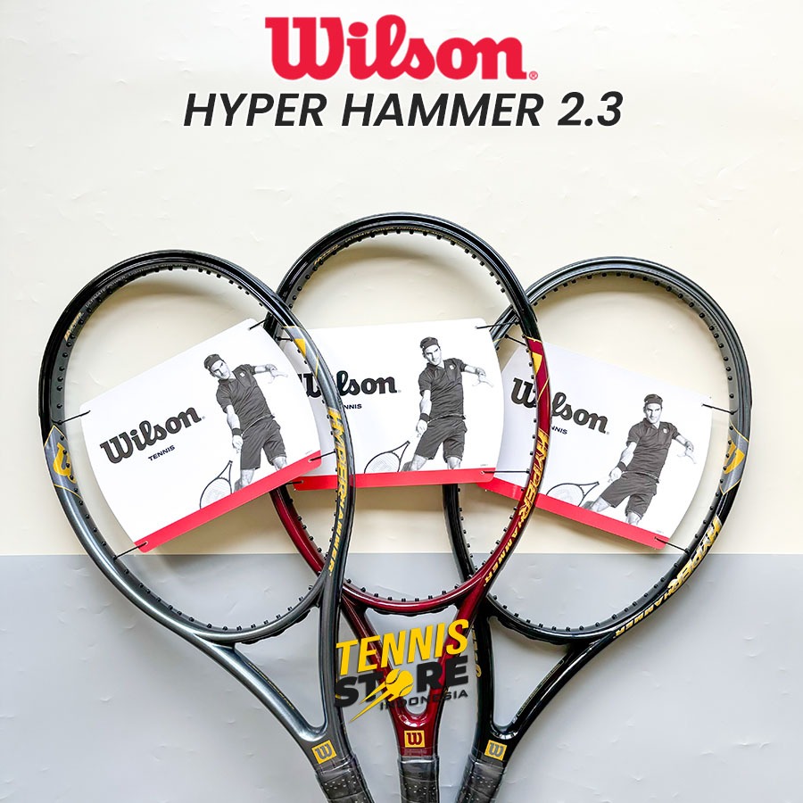 Jual Raket Tenis Wilson Hyper Hammer 2.3 110 sq / 237 gr Original ...
