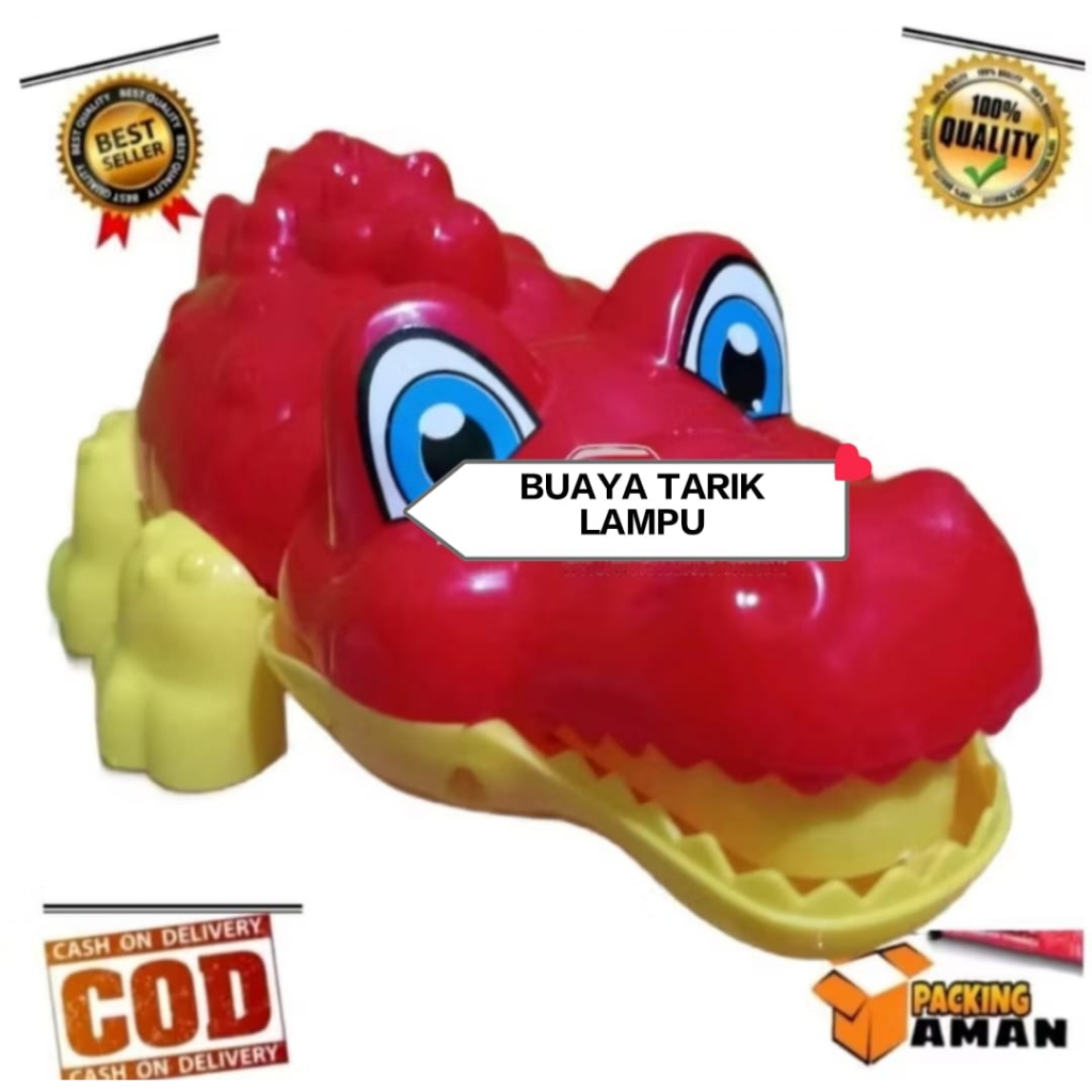 Jual LEEMAN-MAINAN ANAK BUAYA TARIK LAMPU KANTONG | Shopee Indonesia
