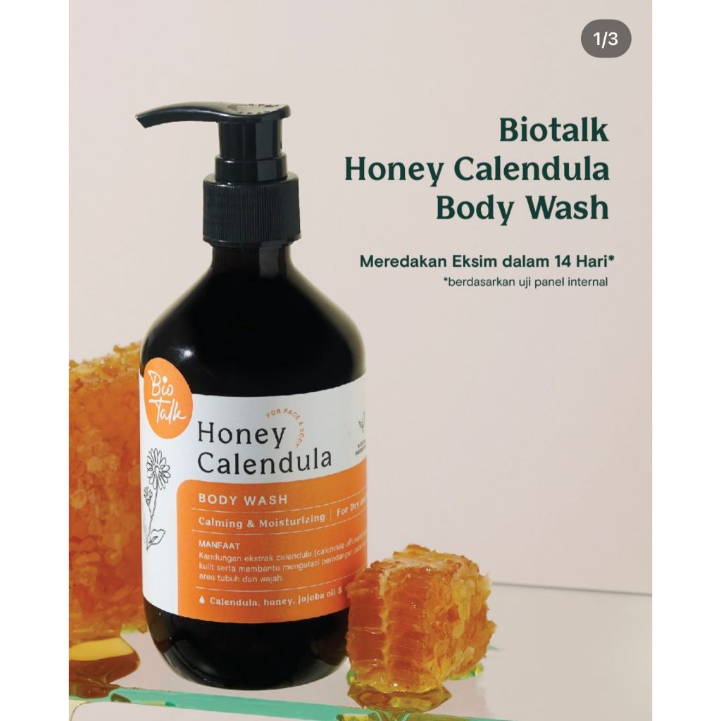 Jual Biotalk Honey Calendula Body Wash 300 ml No SLS/SLES Sabun Mandi ...
