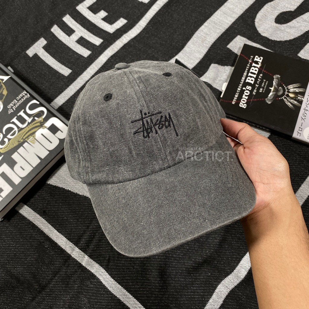 Jual STUSSY SMOOTH ENZYME CAP HAT - WASHED BLACK | TOPI STUSSY | Shopee ...