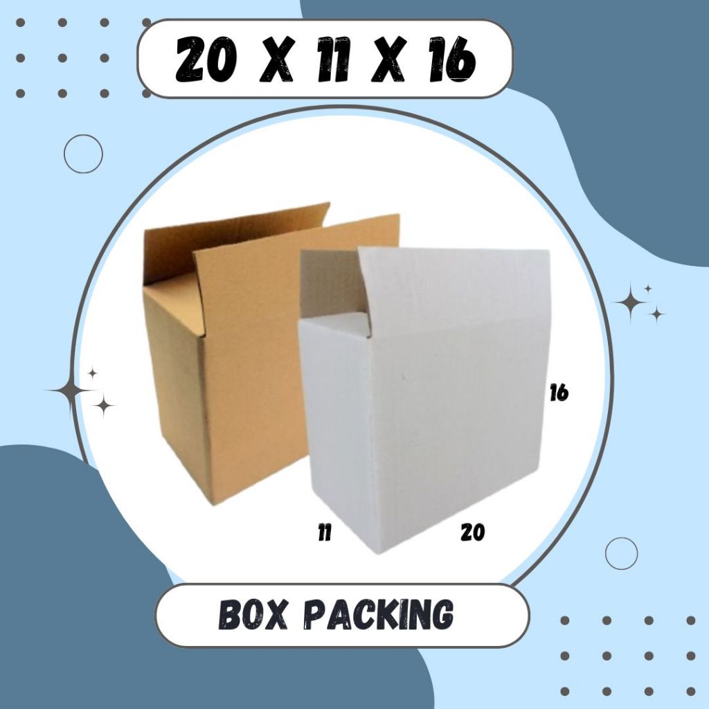 Jual Kardus 20x11x16 Box Packing A0 Karton Dus Jamu Kotak Olshop ...