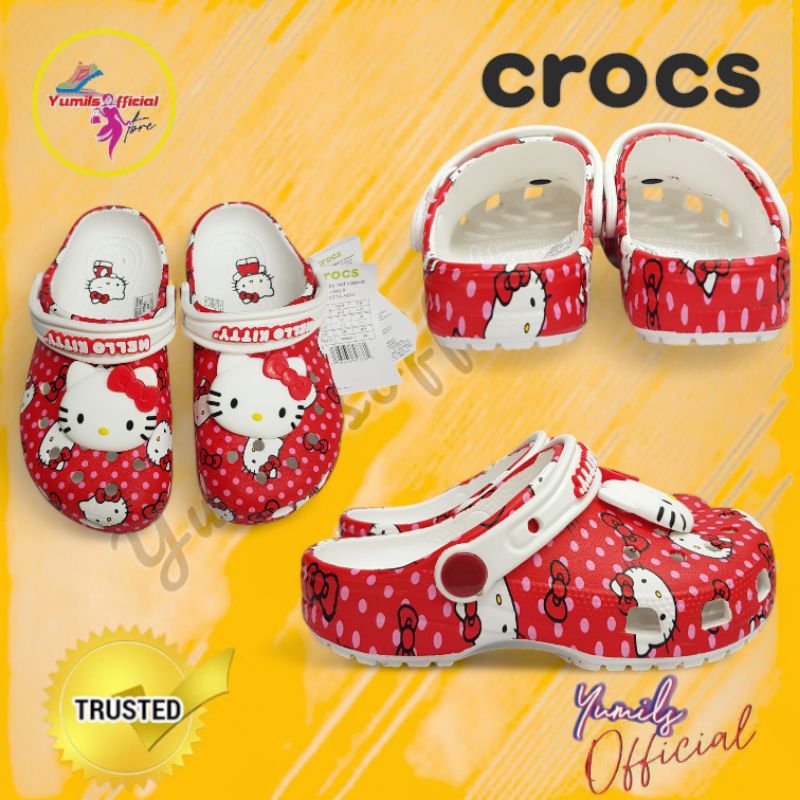 Jual Crocs Hello Kitty Anak Perempuan / Sepatu Sandal Hello Kitty Kids ...