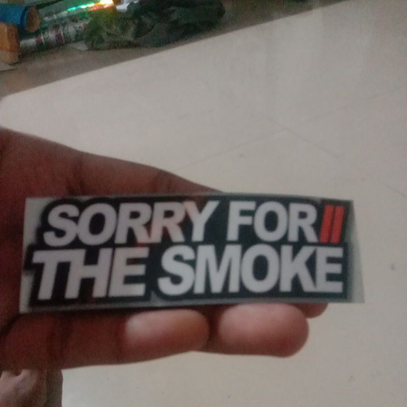 Jual stiker 2 tak racing stiker sorry for smoke stiker fizr stiker ...