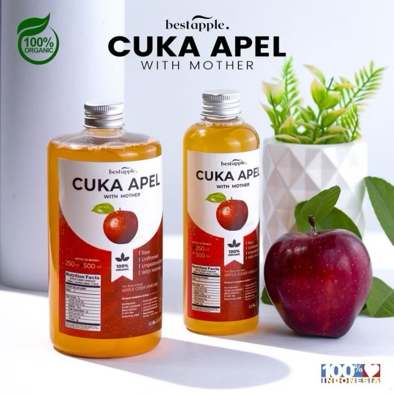 Jual Cuka Apel Original 500ml with mother | Shopee Indonesia