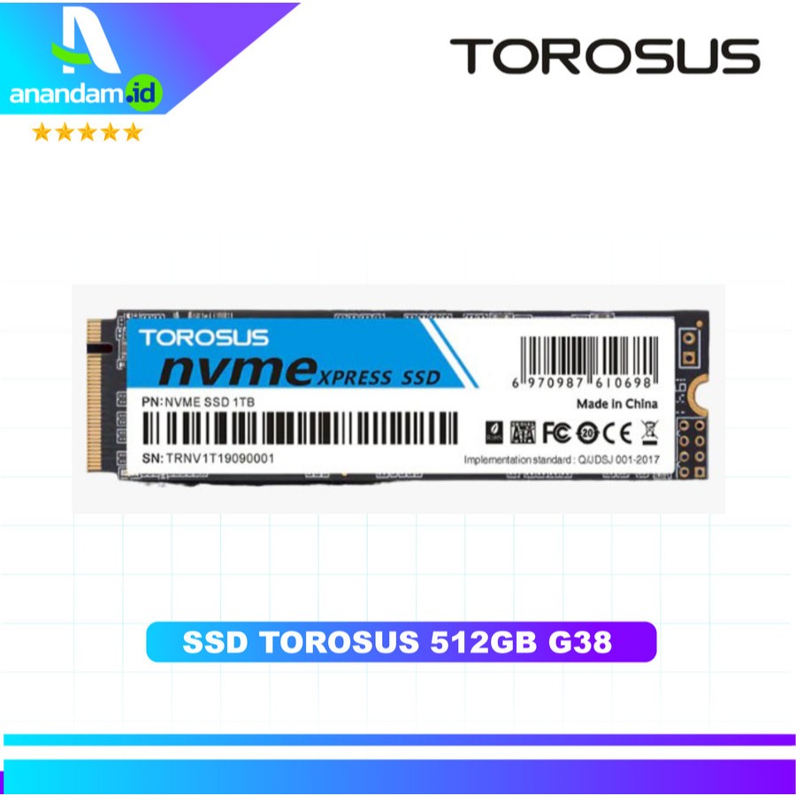 Jual TOROSUS G38 SSD 512GB - M.2 2280 NVMe Gen 3.0 x4 | Shopee Indonesia
