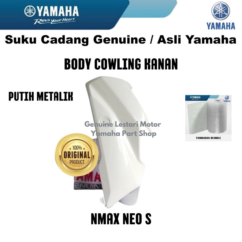 Jual Cover Body Bodi Cowling Putih Metalik Kanan New N Max Nmax Neo S ...