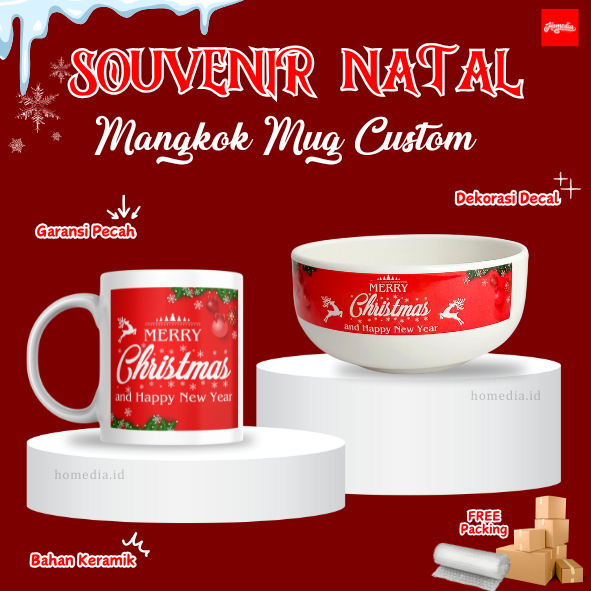 Jual Souvenir Natal Mangkok Natal Mug Natal Hampers Natal Kado Natal ...