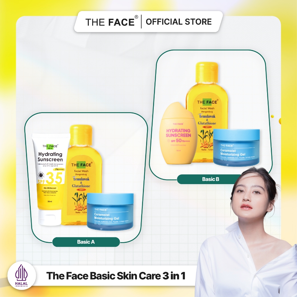 Jual THE FACE Basic Skincare 3 IN 1 | Membantu Mencerahkan Kulit ...