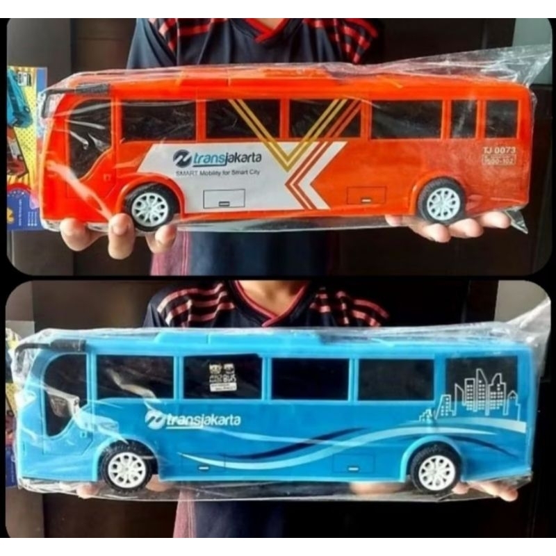 Jual Mainan Bus Transjakarta Murah - Mobil Bis Busway Tarik Anak ...