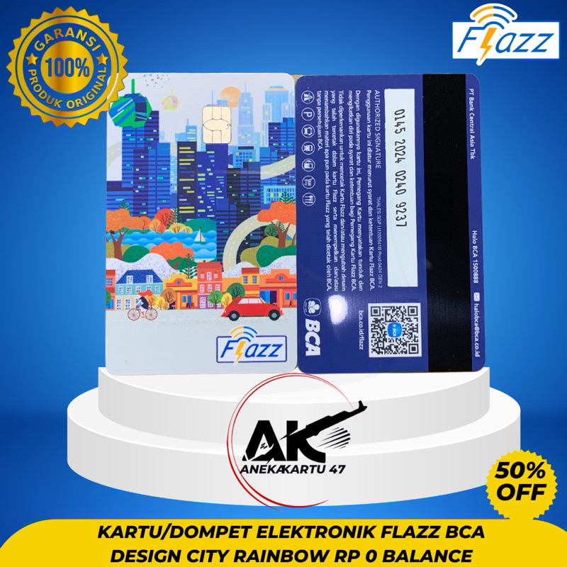 Jual Kartu Flazz BCA Gen 2 emoney Uang elektronik Multifungsi Transaksi KRL E-tol RESMI BCA ASLI ...