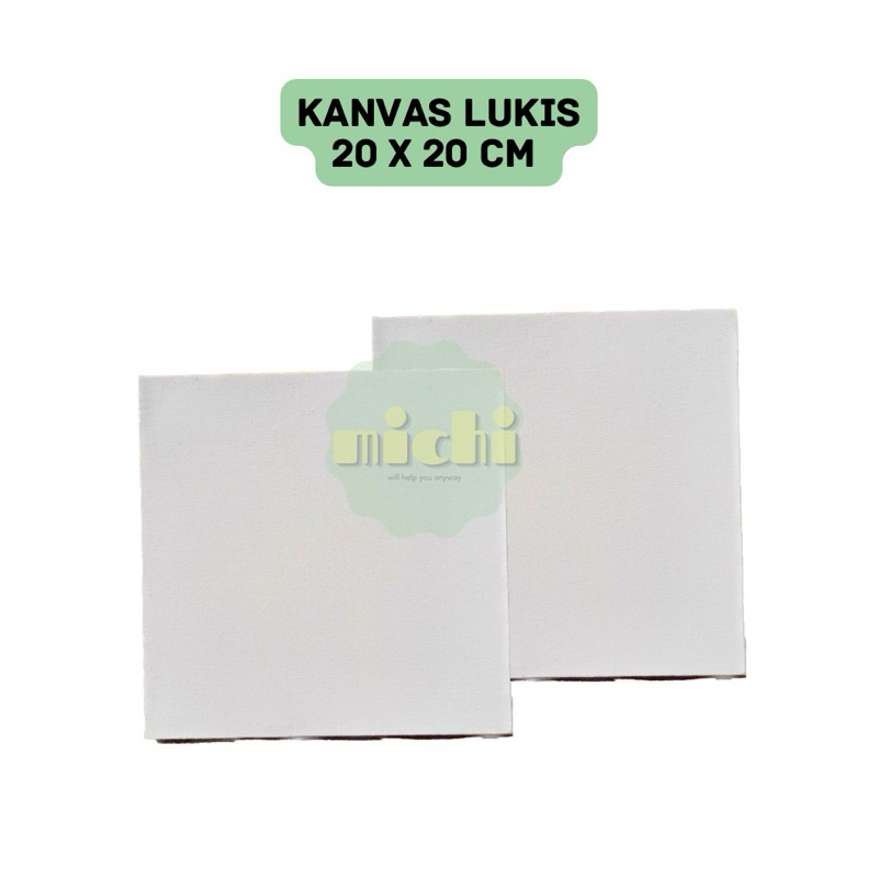 Jual CANVAS KANVAS LUKIS 20x20cm 20 x 20 cm canvas board bingkai ...