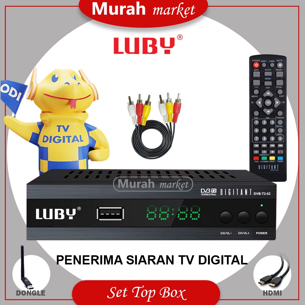 Jual Set Top Box Tv Digital Luby DVB T2-02 / Receiver Siaran Digital/STB Tv Tabung SNI Bisa ...