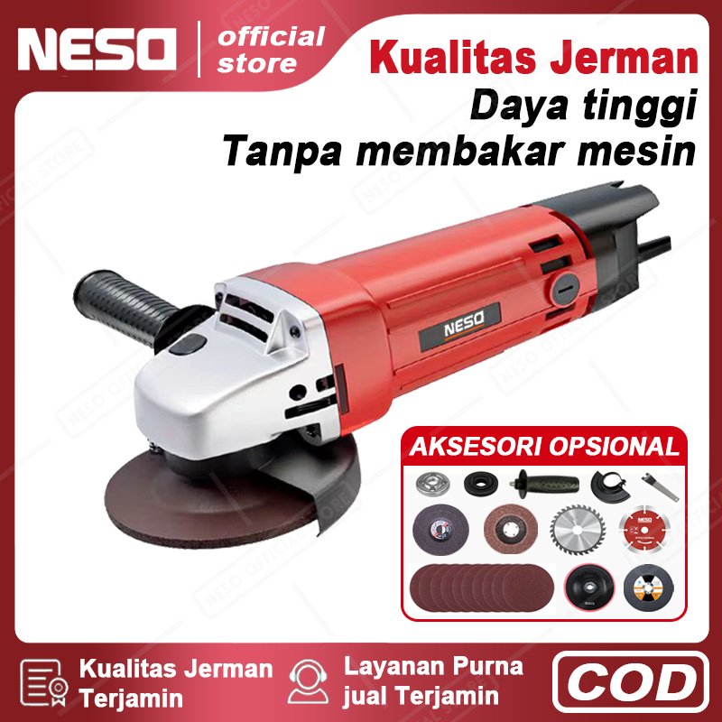Jual NESO German Tool Mesin Gerinda Tangan 4 inch 100mm (COD) kecepatan ...