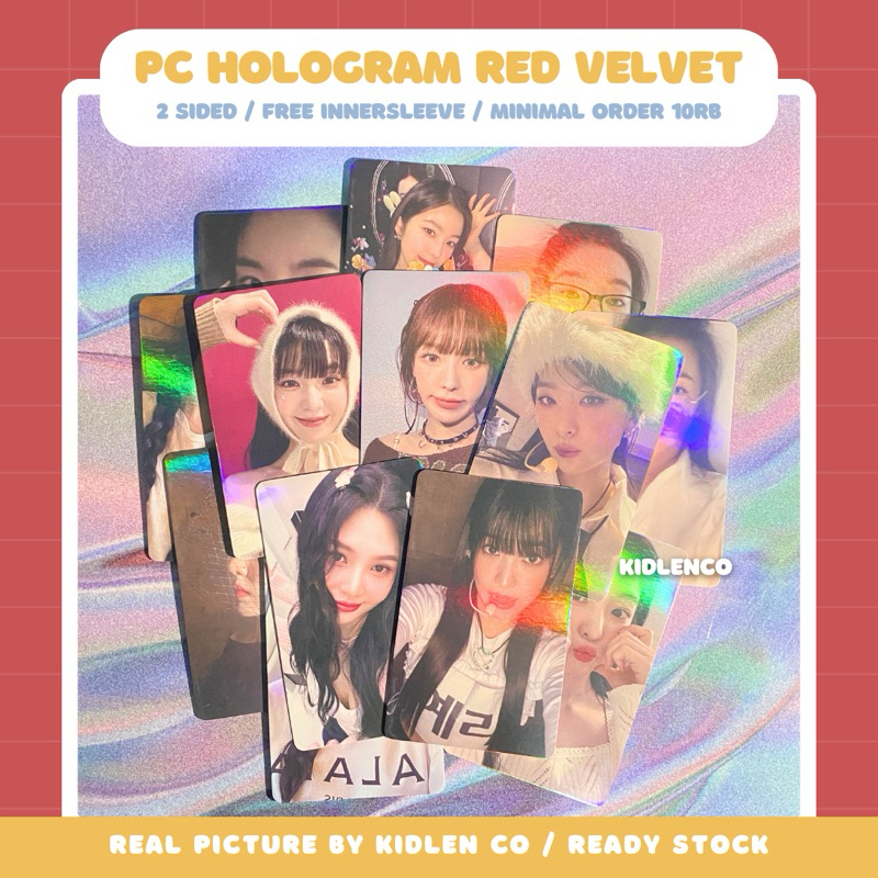 Jual random red velvet photocard holo 2 sisi ♡ selca rv reveluv pc ...