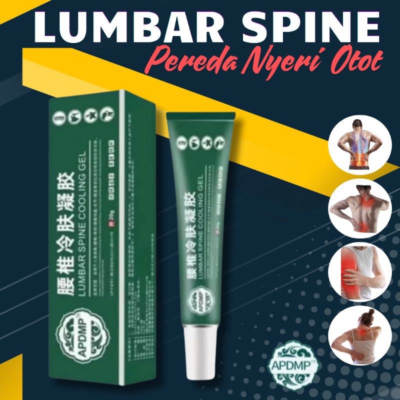 Jual [3 PCS] LUMBAR SPINE COOLING GEL APDMP ASLI ORIGINAL LUMBAR CREAM ...