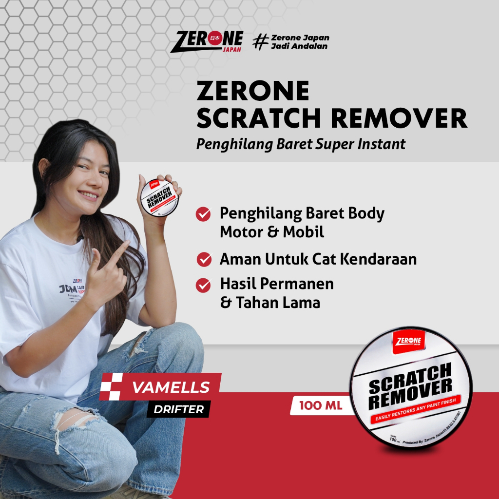 Jual Zerone Japan Scratch Remover Penghilang Baret Ringan Bekas Goresan ...