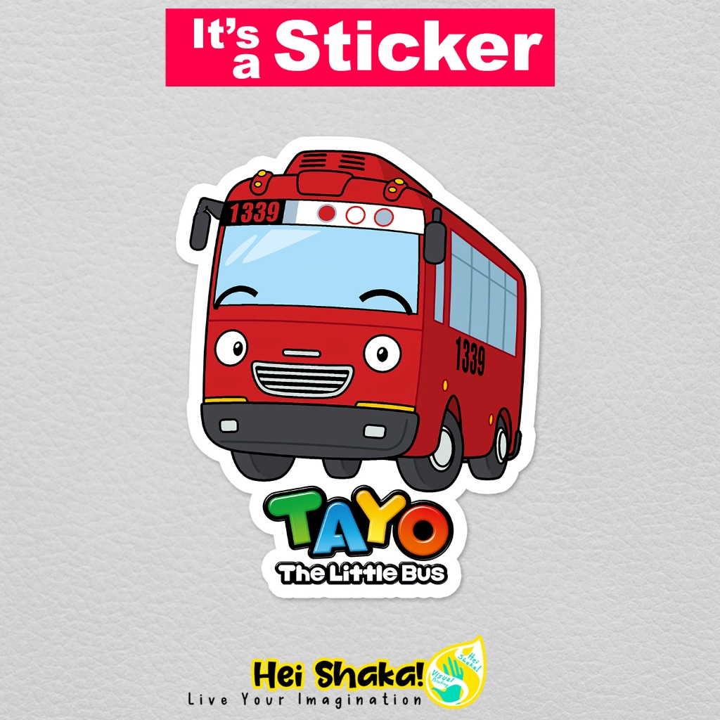 Jual Stiker Gani Sticker Tayo The Little Bus Kartun Anak Lucu Korea ...