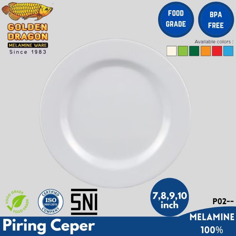 Jual Piring Makan Ceper Melamin 9 inch - Piring Saji - Piring Melamine ...
