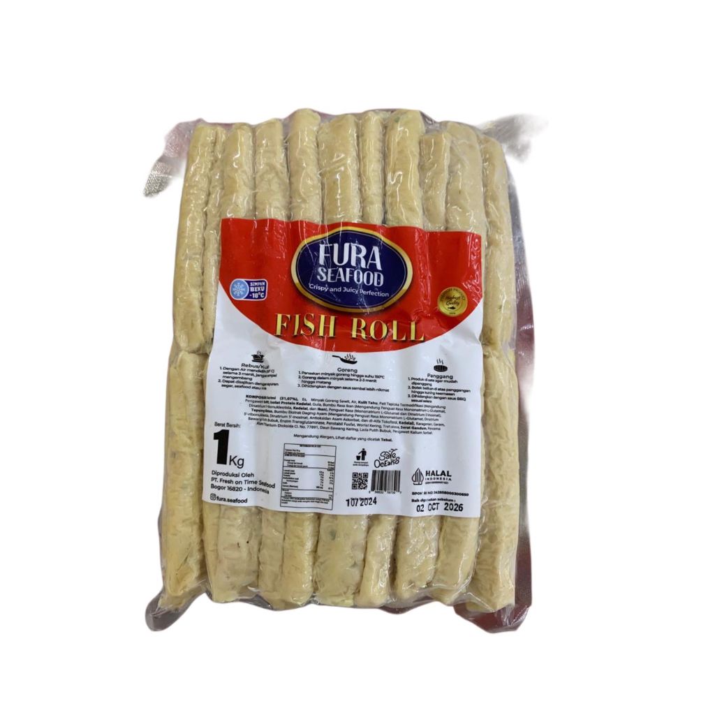 Jual FURA SEAFOOD FISH ROLL 1 KG | Shopee Indonesia