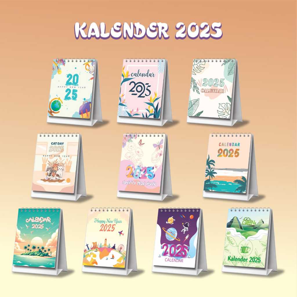 Jual KALENDER 2025 MINI - KALENDER MEJA MINI - CALENDER MEJA DUDUK 2025 ...