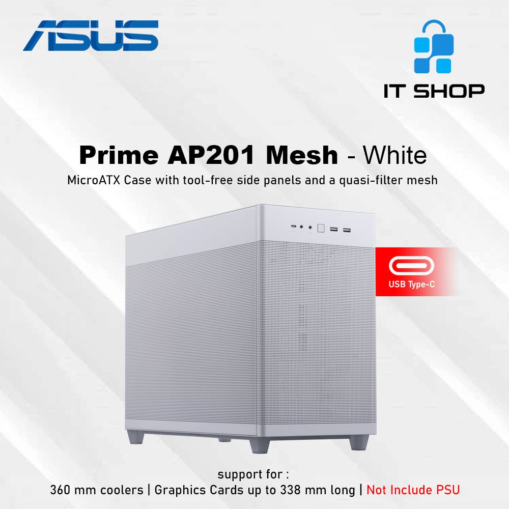 Jual Asus Casing Prime AP201 Mesh - White | Shopee Indonesia