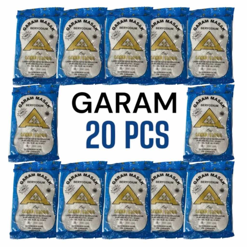 Jual PROMO GARAM DAPUR BERYODIUM ISI 20 PCS TERMURAH | Shopee Indonesia