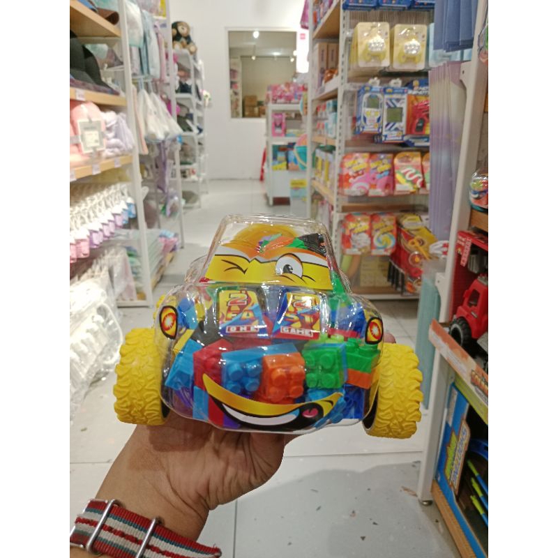 Jual Miniso Building Block -Sport Car (Yellow & Blue) | Shopee Indonesia