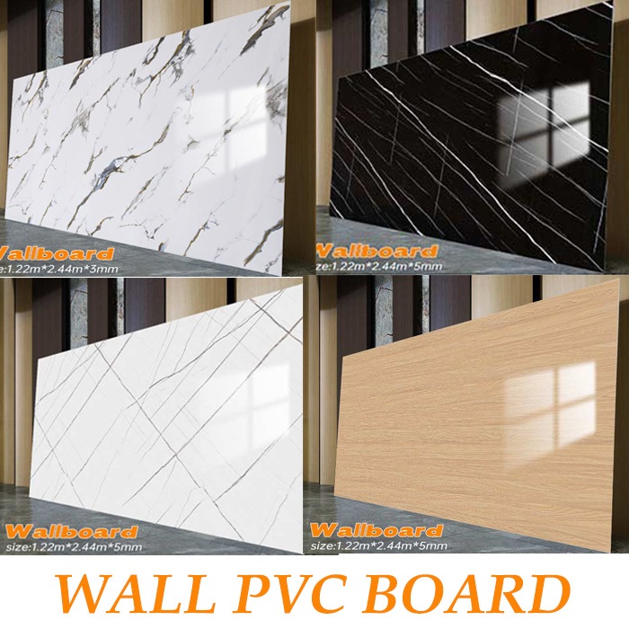 Jual Wallboard PVC Board Motif Marmer Kayu Marble Flexi Pelapis Dinding ...