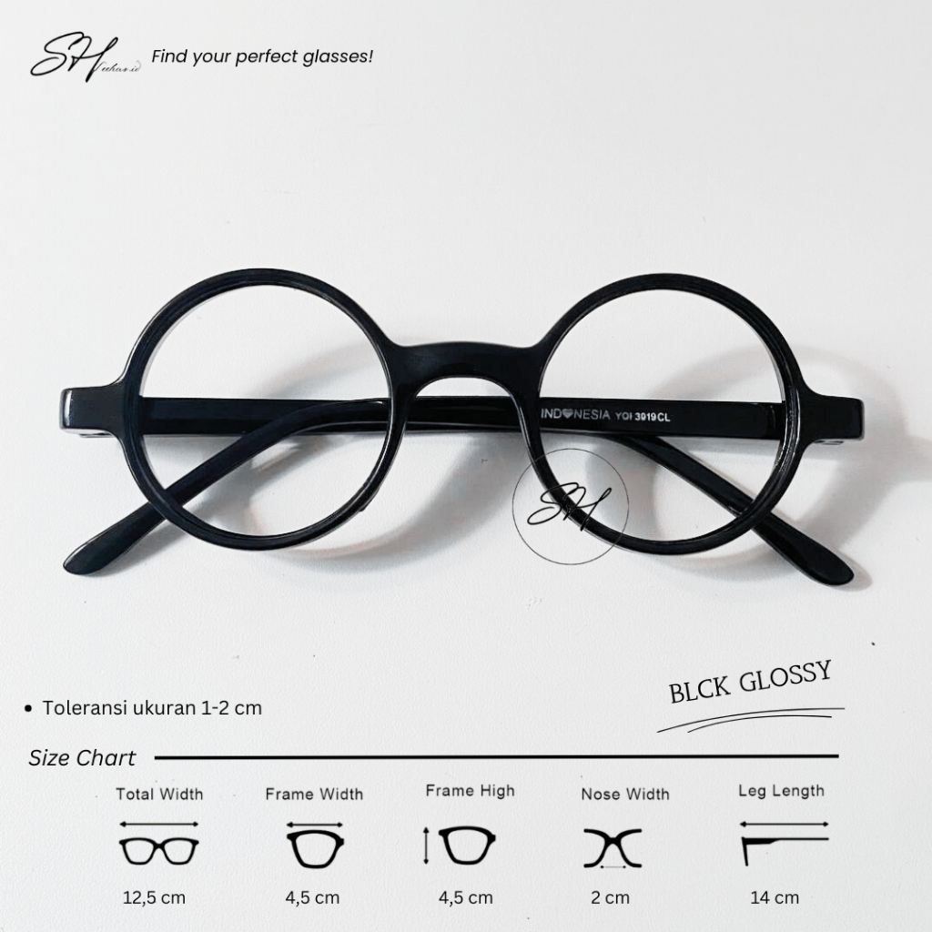 Jual Frame Lennon - Kacamata Boboho Premium Request lensa Optik Minus/Cyl ( Bluerey Photocromic ...