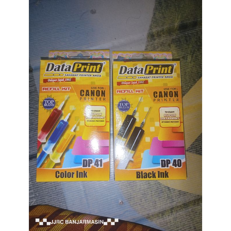 Jual DATA PRINT Tinta suntik isi ulang HITAM dan WARNA catridge canon ...