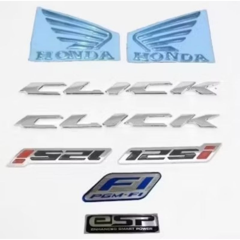 Jual emblem honda click 125i gold/emas untuk honda vario 125 vario 125 ...