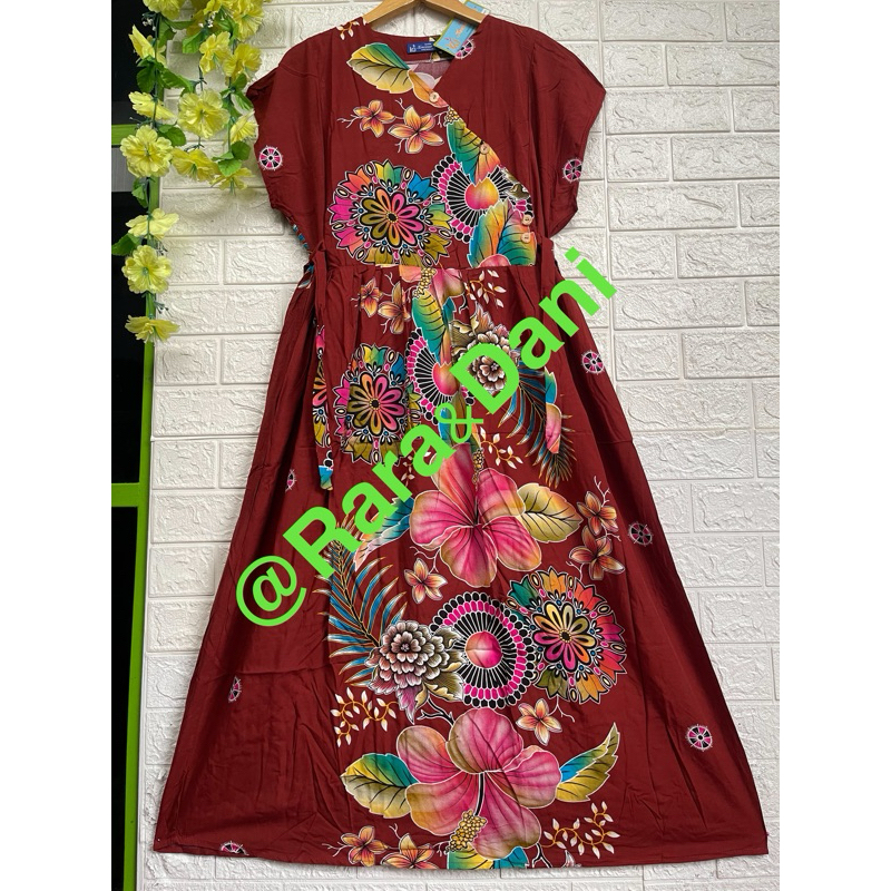 Jual KENCANA UNGU /LABEL BIRU/ LONGDRESS/DS SLEMPANG/Ld 110 Pb 125 ...